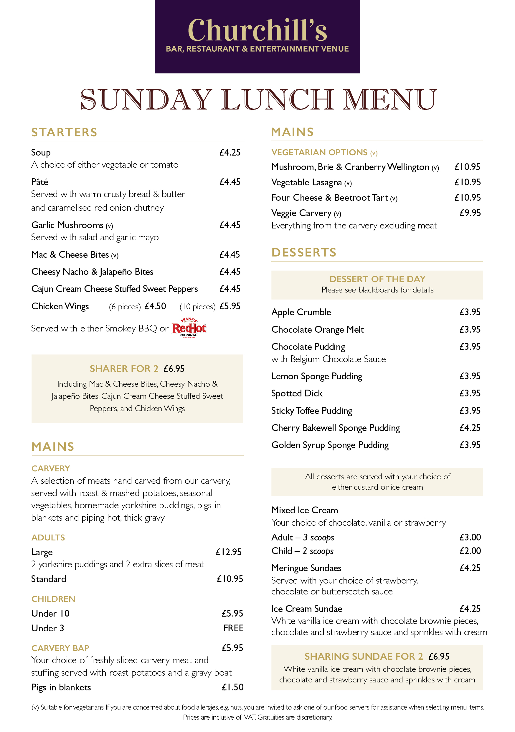 Churchill Hotel York Beer Garden Menu at Jennie Wilson blog